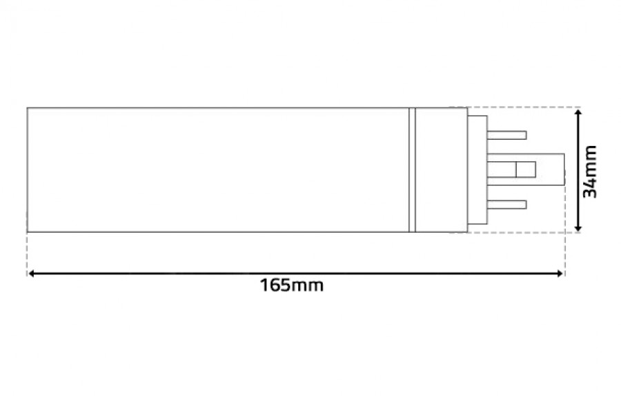 Lâmpada LED G24 PLC 10W | 4000K